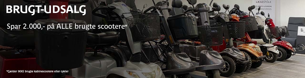 Brugte elscootere - Se vores udvalg her